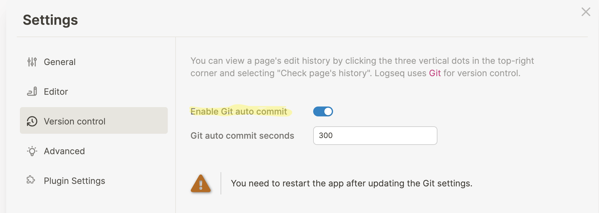 How to sync LogSeq via Git across devices and platforms